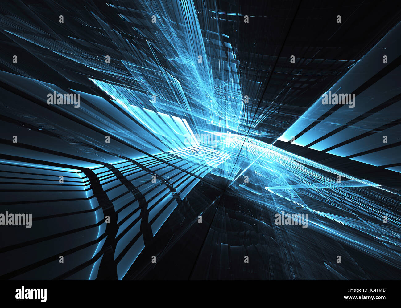 Abstract technology illustration, 3D illustration Stock Photo - Alamy