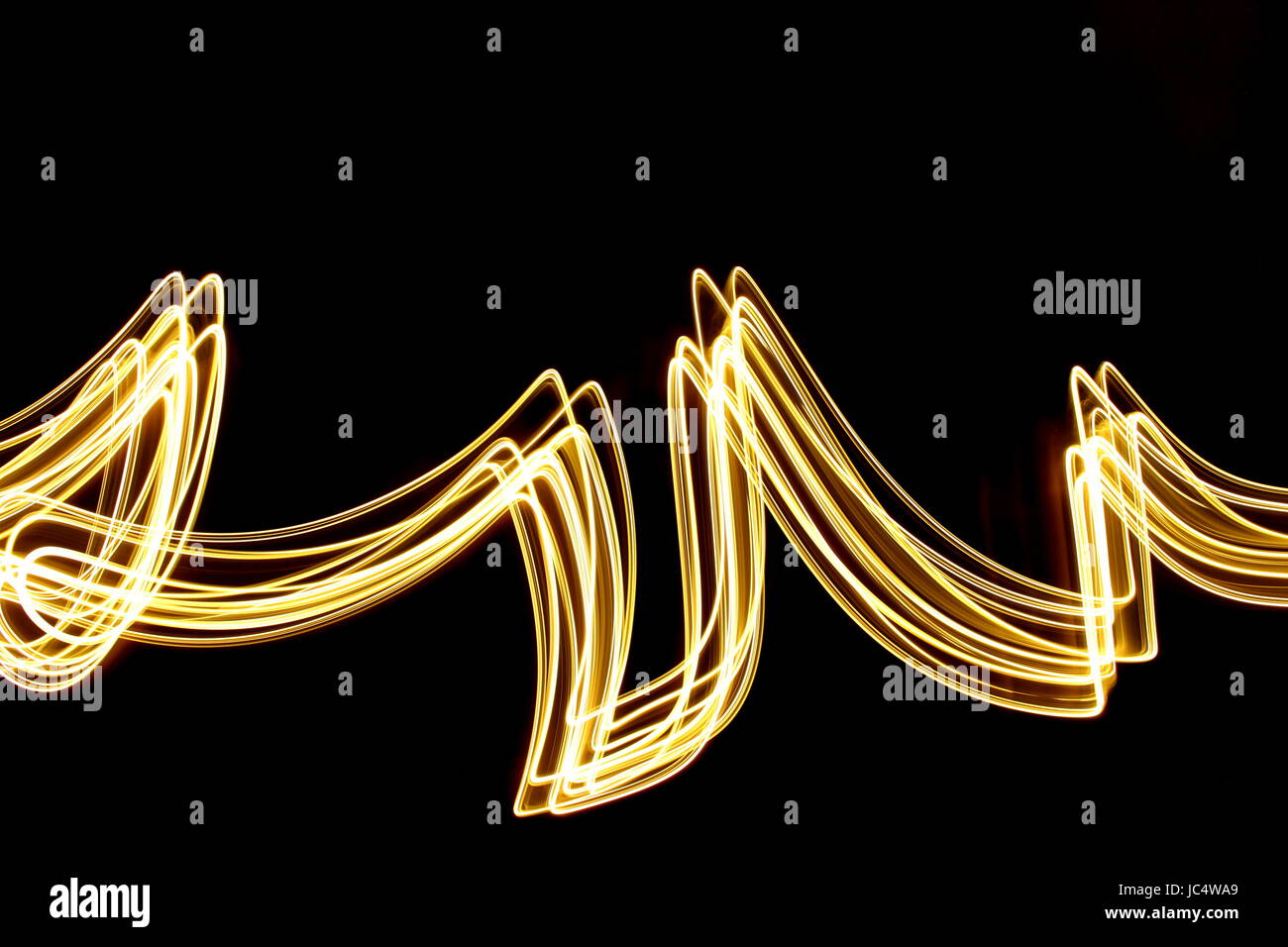 Gold Light Painting Photography, parallel lines swirls and patterns ...