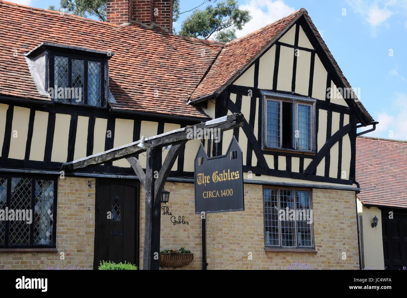 The Gables c1400 ,Braughing, Hertfordshire Stock Photo - Alamy