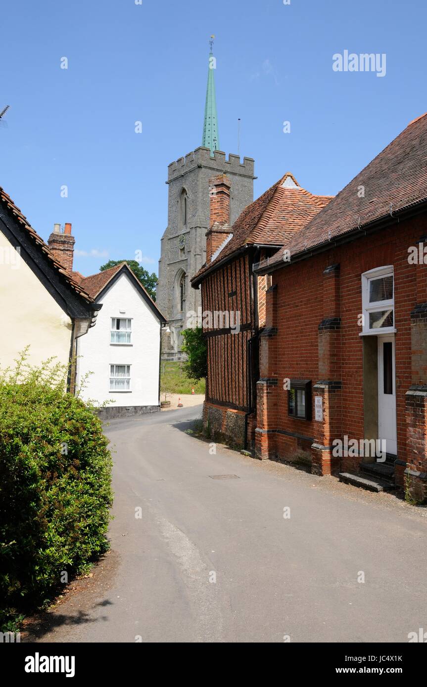 View Church End ,Braughing, Hertfordshire Stock Photo - Alamy