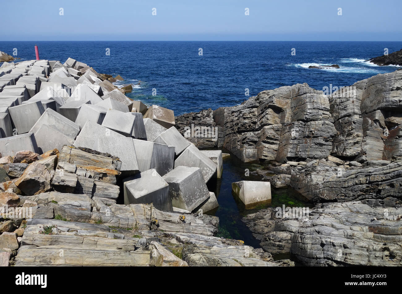 Puerto de Vega in Asturias in northern Spain Stock Photo - Alamy