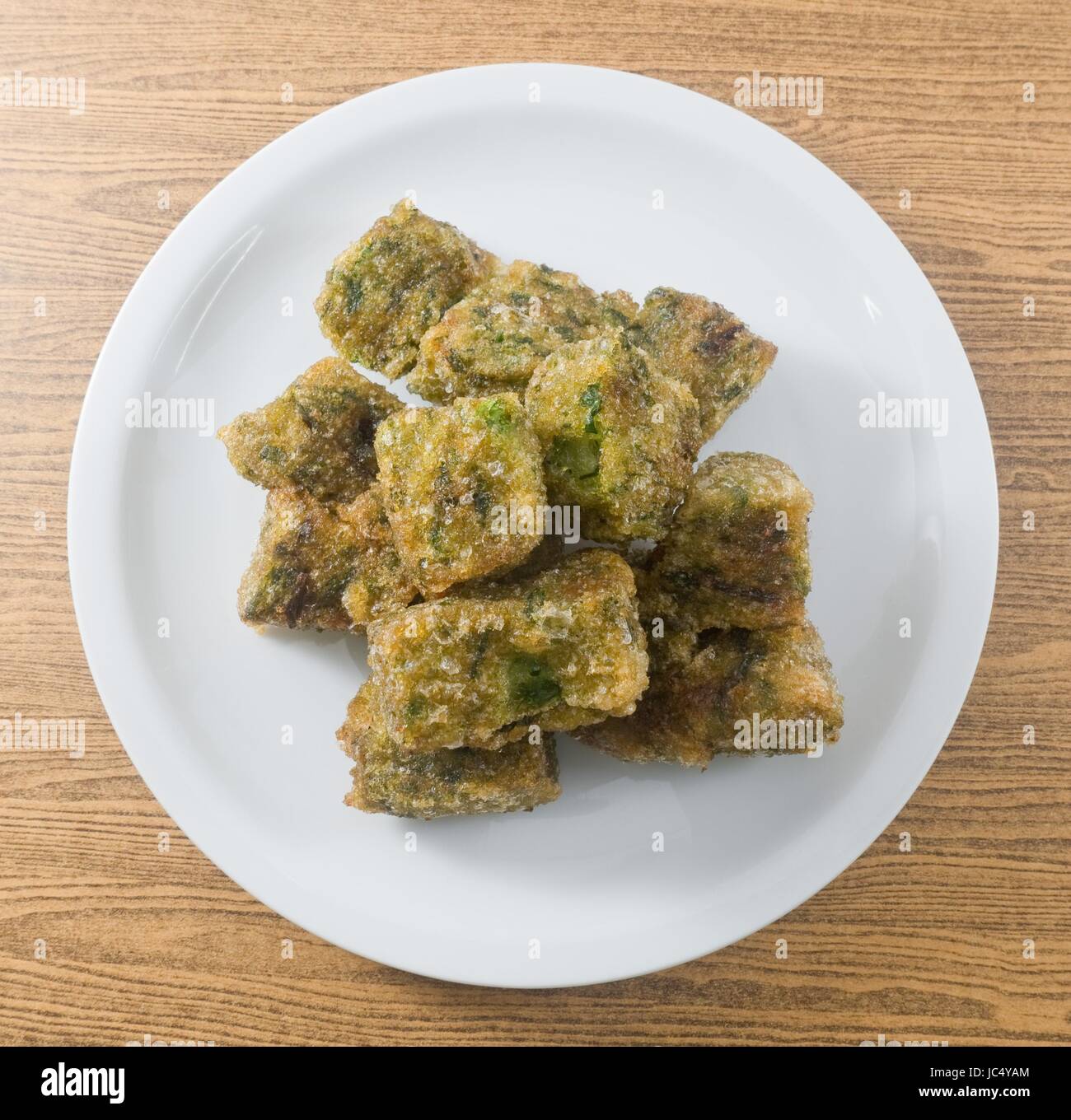 Top View of Fried Chinese Pancake or Fried Steamed Dumpling Made of ...