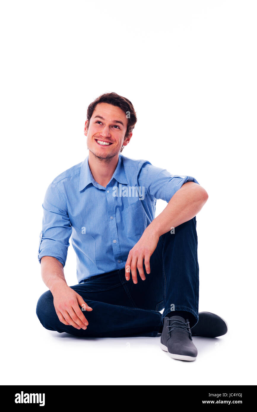 Dreaming handsome male Stock Photo - Alamy