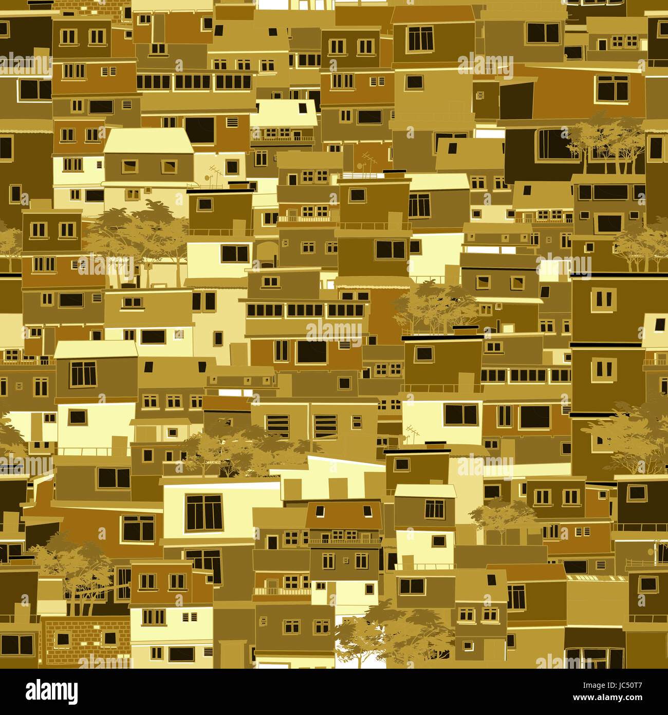 Carton city pattern, seamless background Stock Photo - Alamy