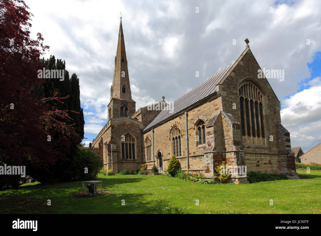 St Marys church, Rushden town, Northamptonshire, England, UK Stock ...