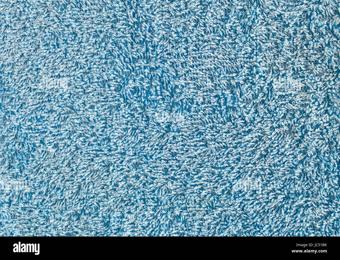 Fabric Texture, Close Up of Blue Cozy Bath Towel Texture Stock Photo ...