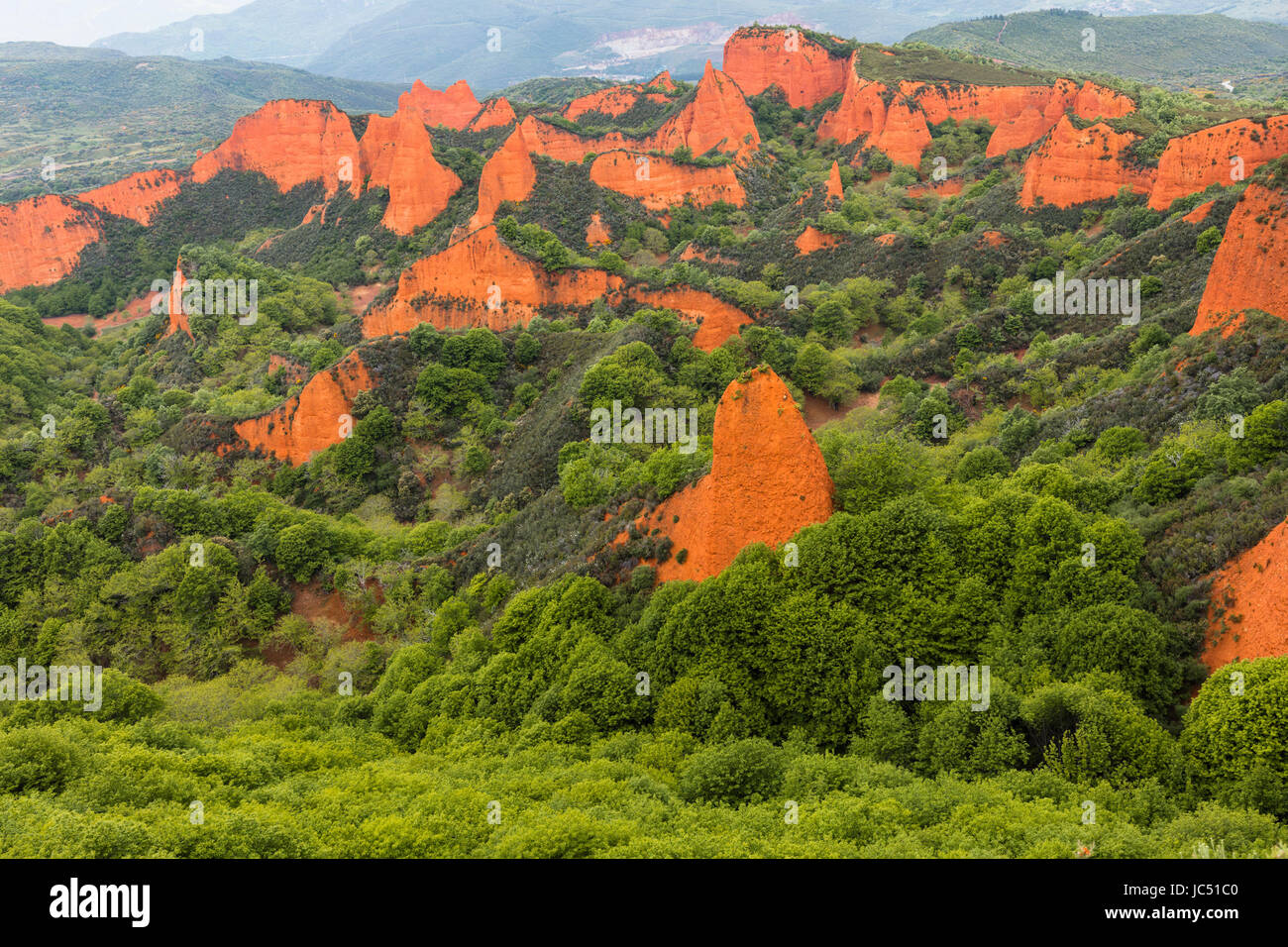 Las Medulas, Leon Province, Castile and Leon, Spain. The Roman gold ...