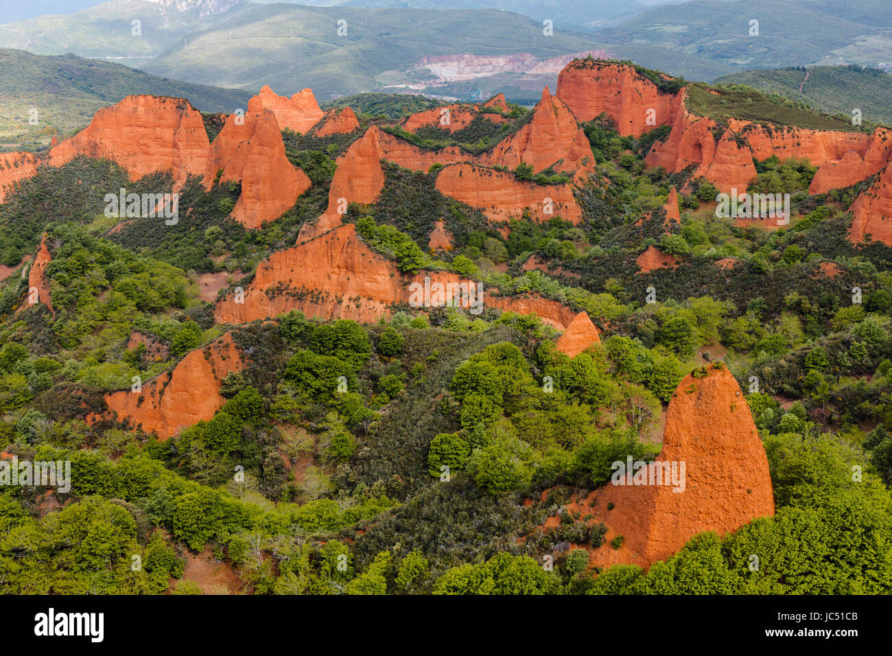 Las Medulas, Leon Province, Castile and Leon, Spain. The Roman gold ...