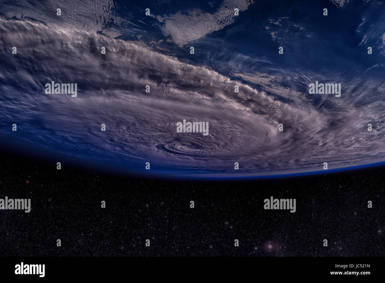 Typhoon over planet Earth - satellite photo. Elements of this image ...