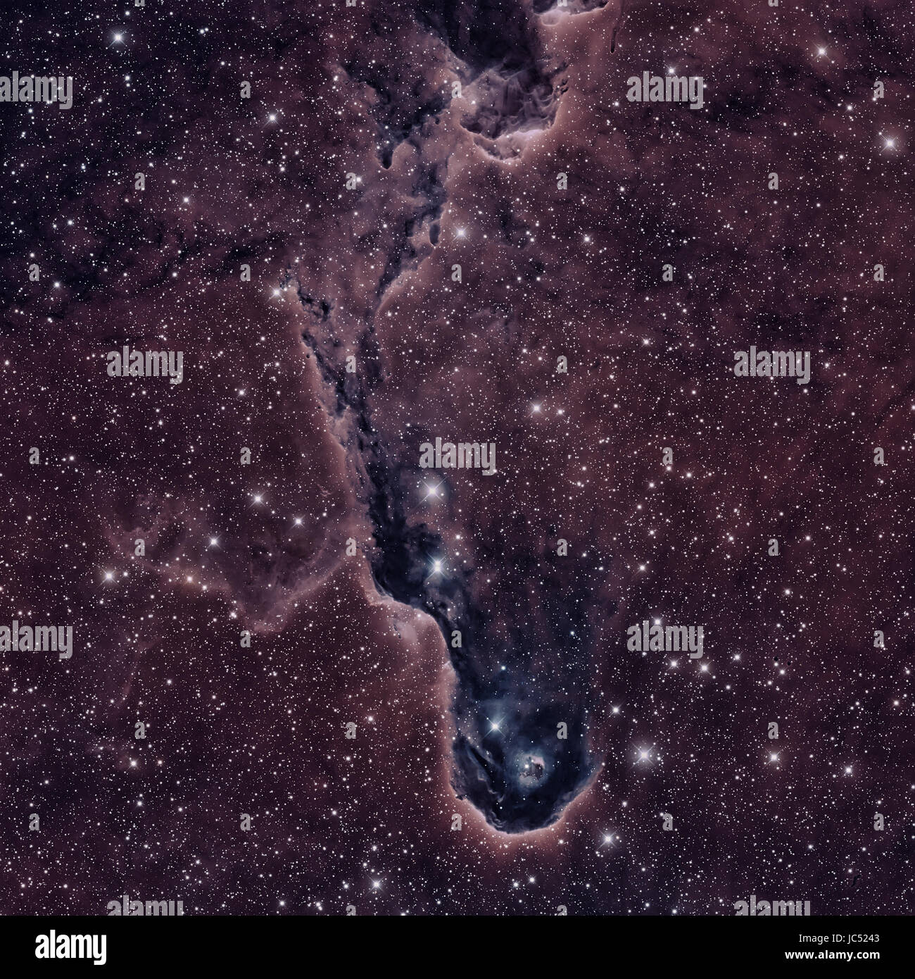 Astronomical scientific background, nebula and stars in outer space ...