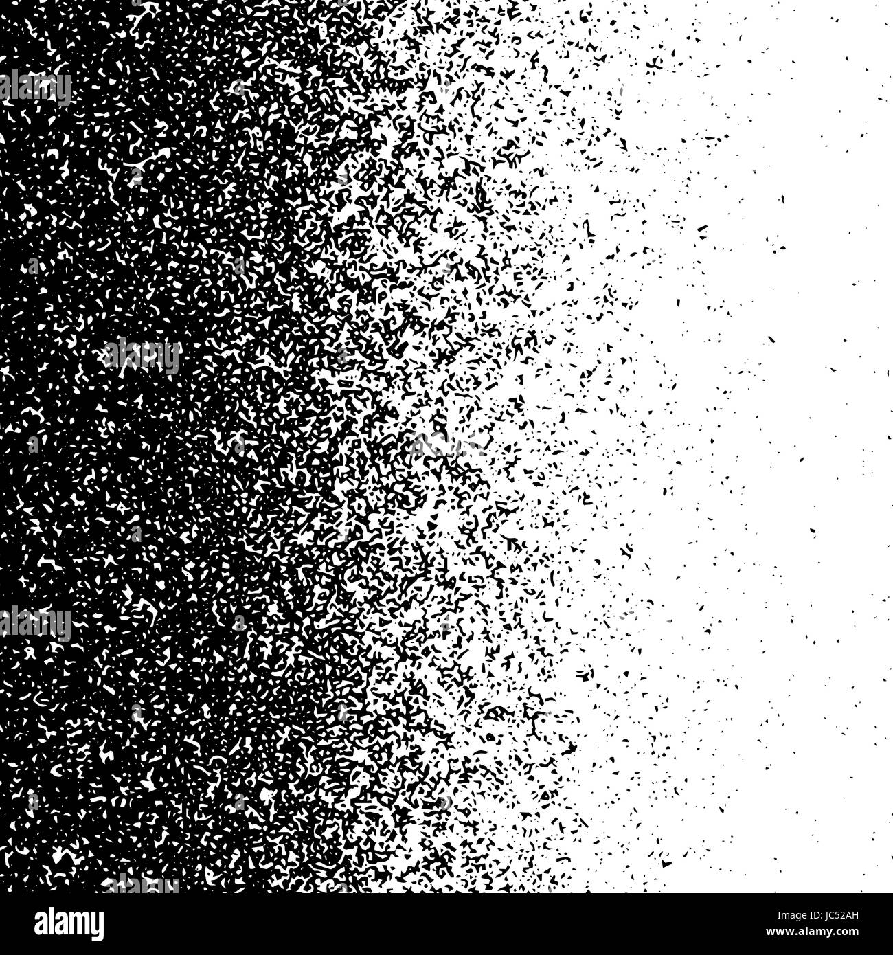 Distressed grunge, noise texture design element. Black and white vector ...