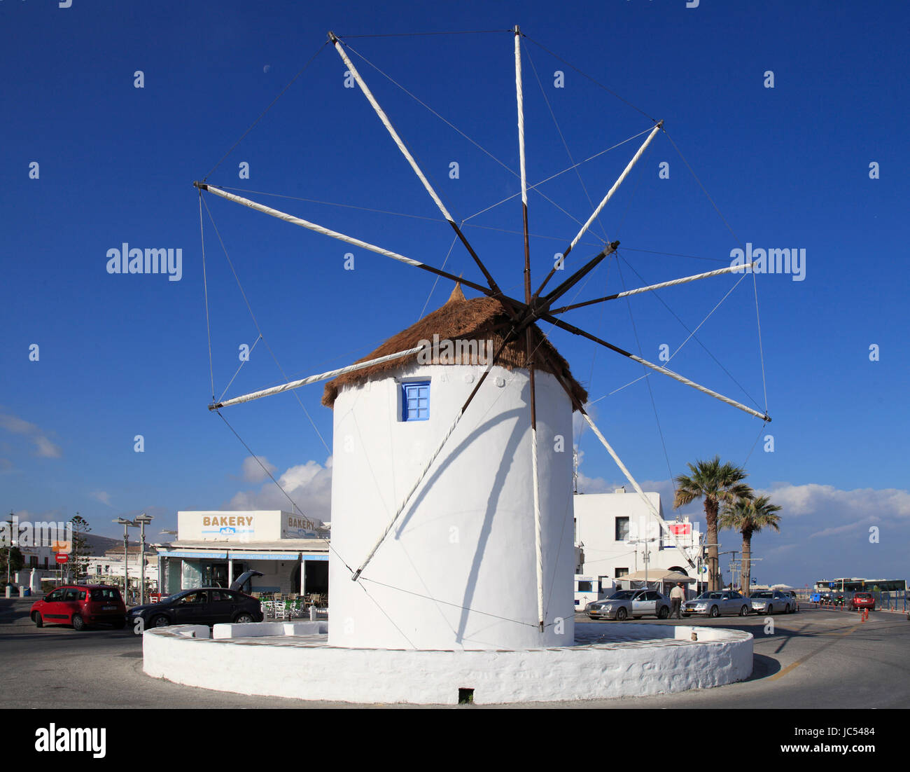 Greece, Cyclades, Paros, Parikia, windmill Stock Photo - Alamy