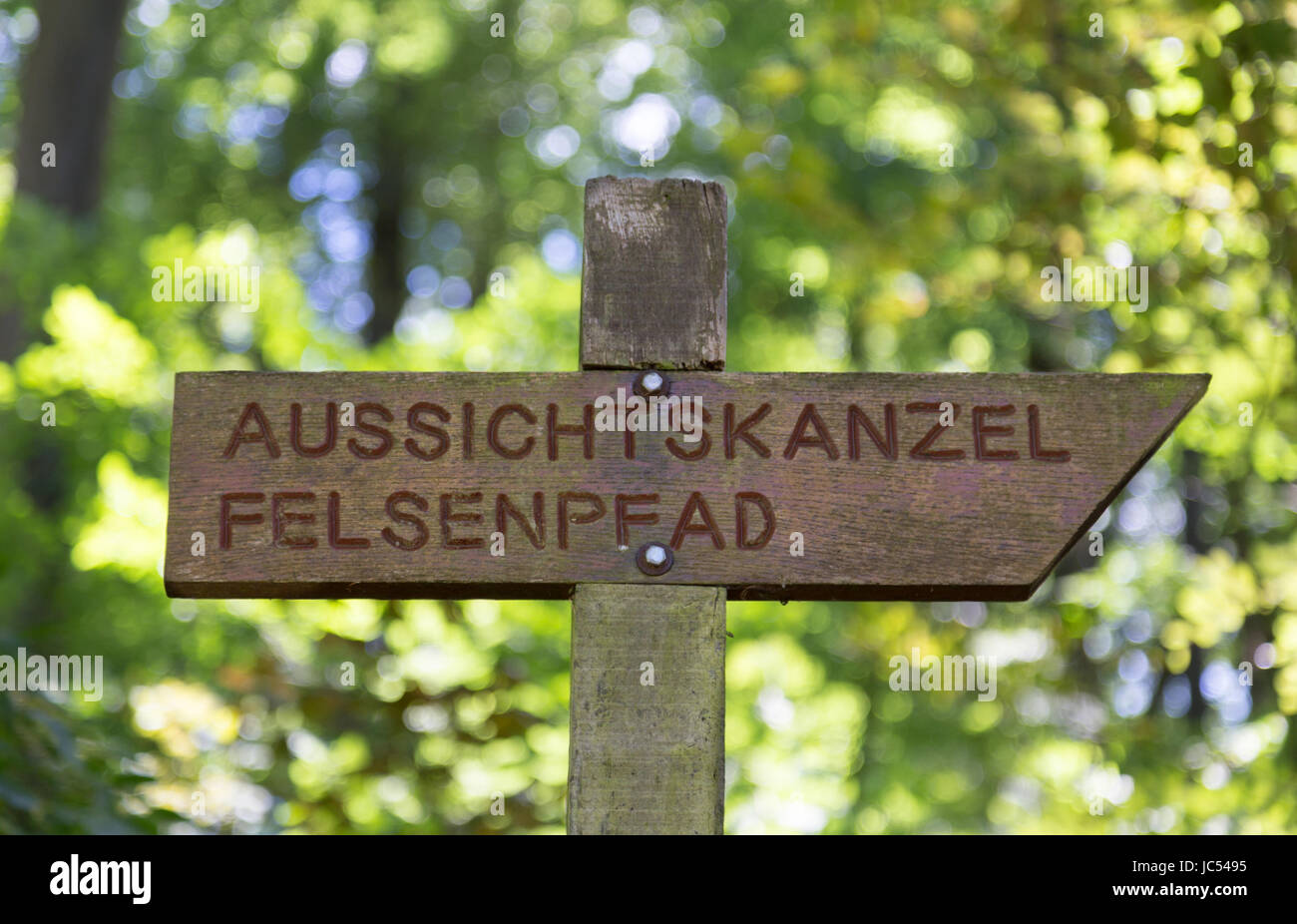 Panoramic view of the Felsenweg Trail in Trier Rhineland Palatinate ...