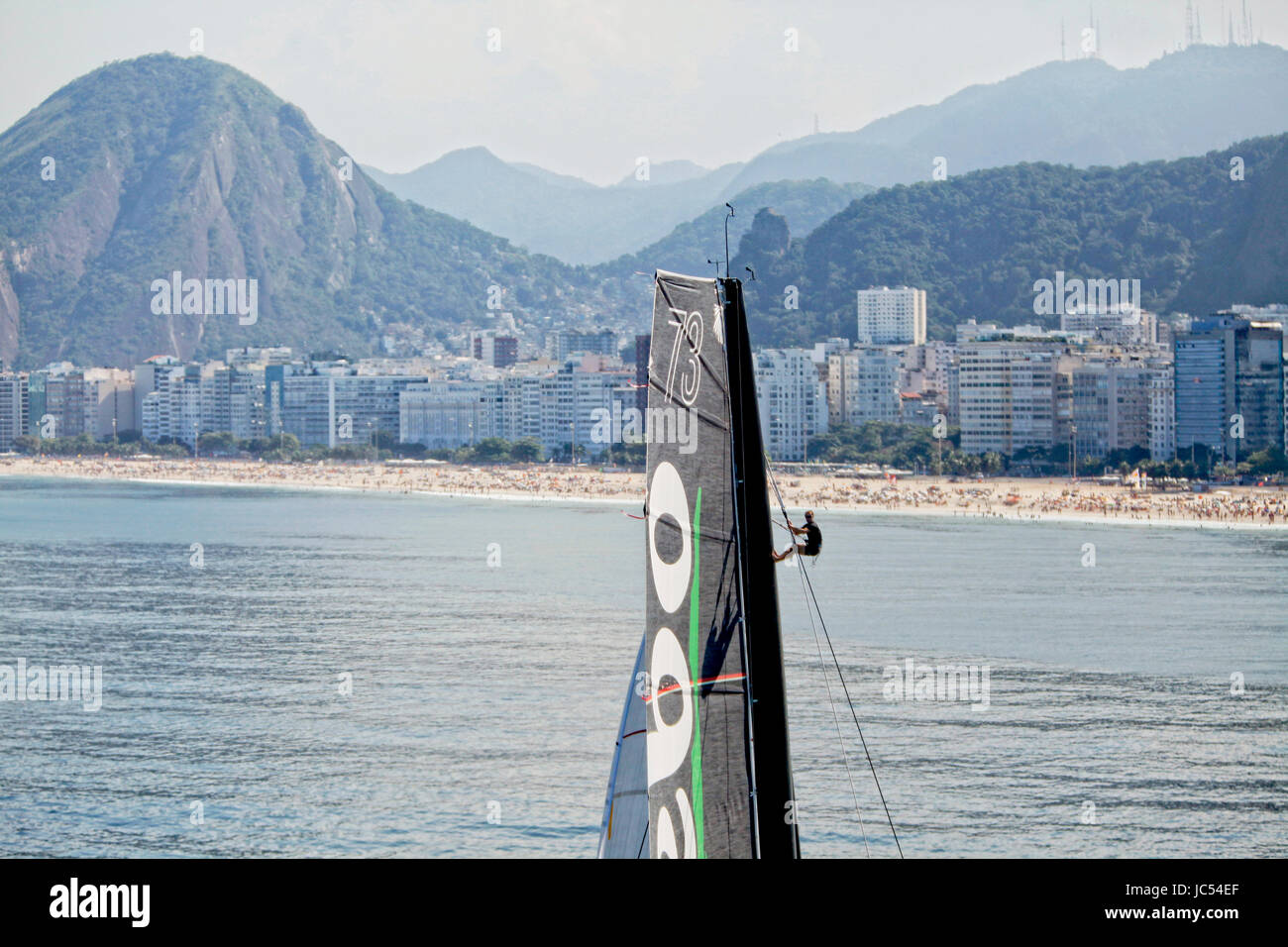 Thomas Coville and the Ultime Class 100' VPLP designed trimaran Sodebo ...