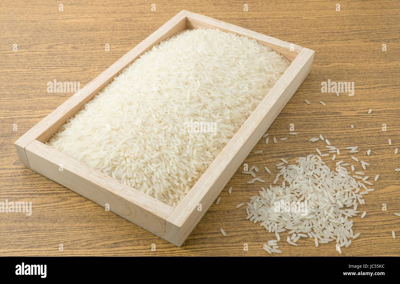 Cuisine and Food, Uncooked White Long Rice, Basmati Rice or Thai ...