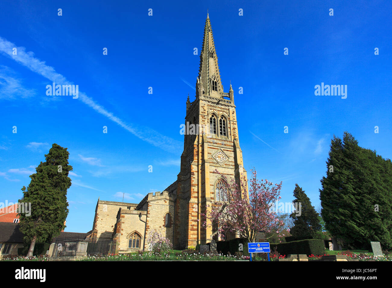 English churches spires hi-res stock photography and images - Alamy