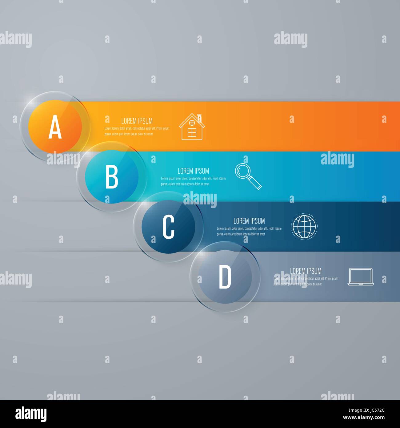 Vector illustration infographics four options Stock Vector Image & Art ...