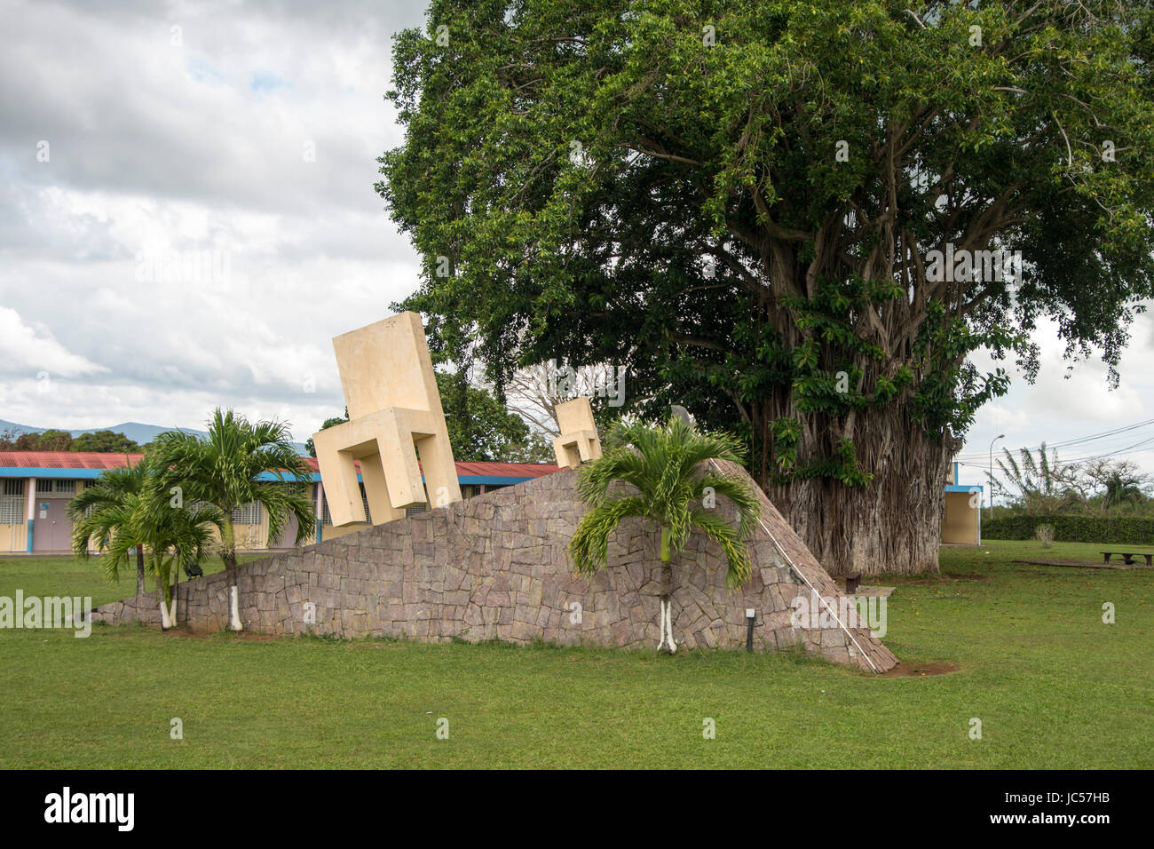 sculpture in lamentin Stock Photo - Alamy