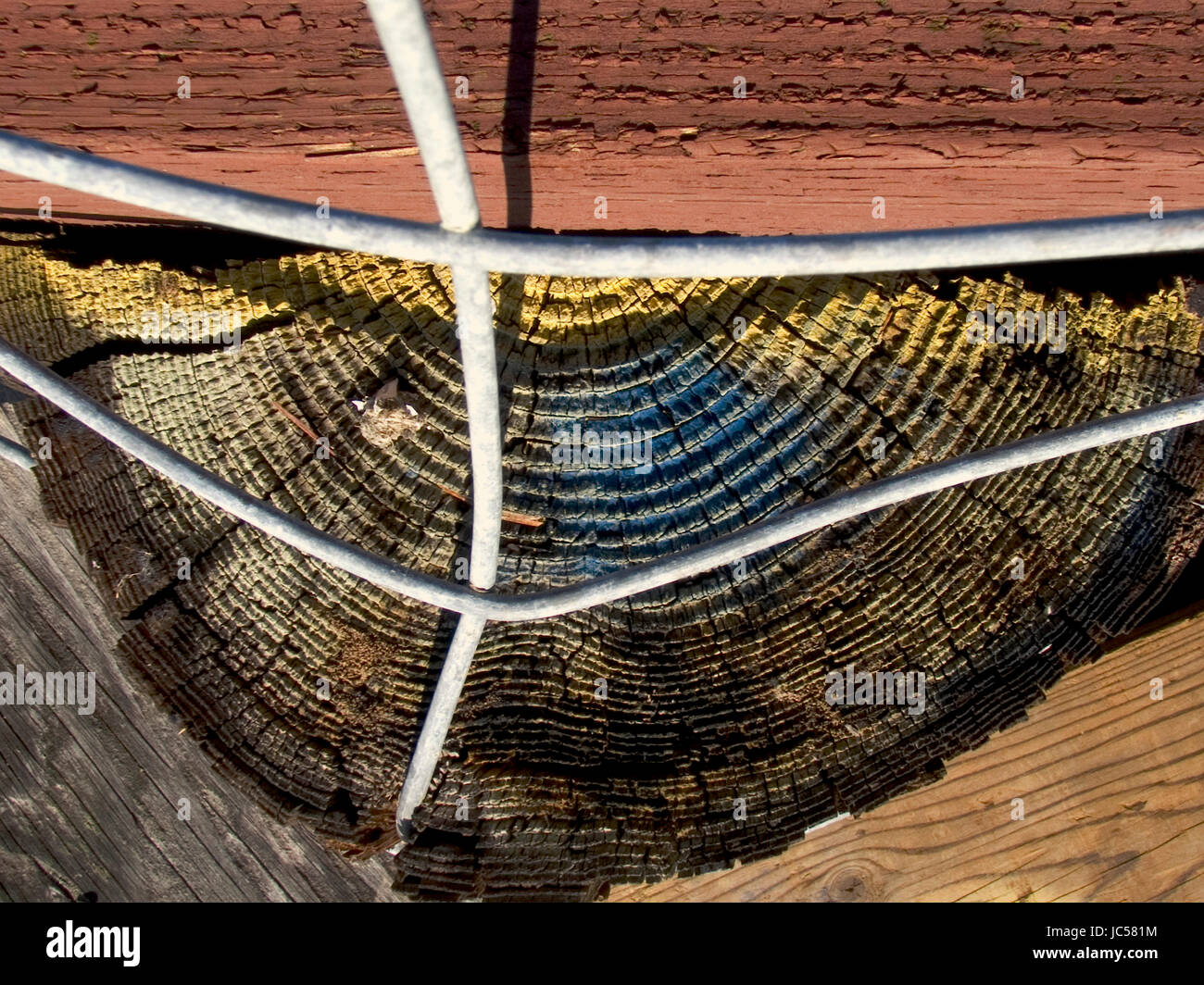 Twisted Metal Wire Stretched Over Primary Colors Stock Photo - Alamy