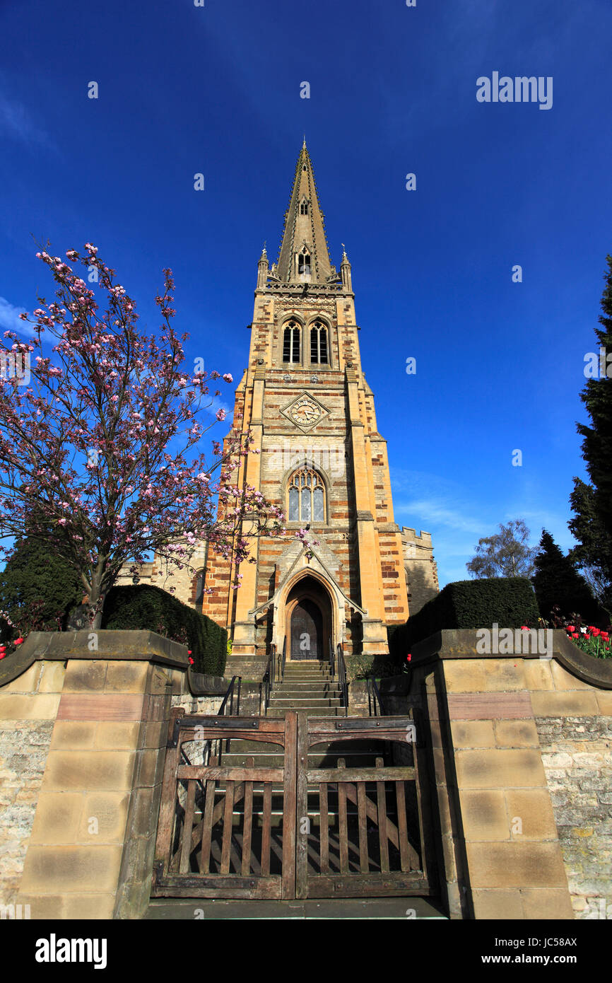 St Marys church, Rushden town, Northamptonshire, England, UK Stock ...