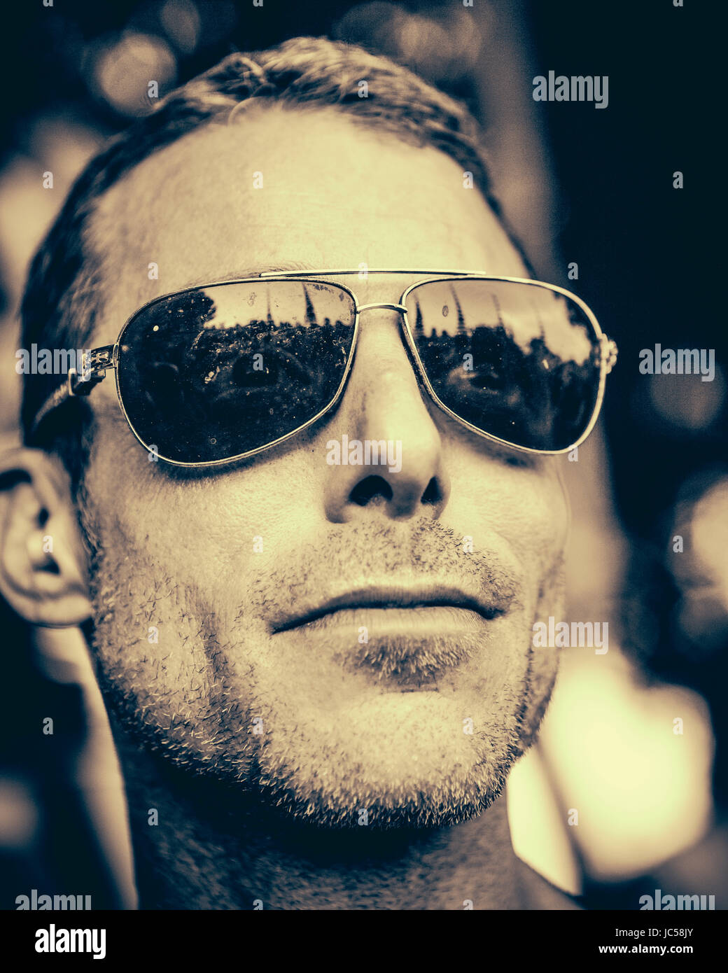 Man enjoying festival hi-res stock photography and images - Alamy