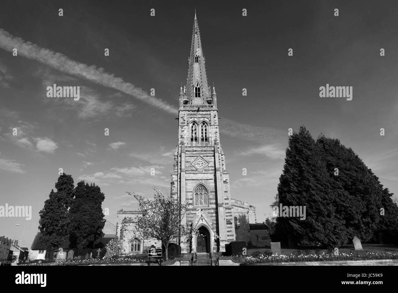 Northamptonshire churches Black and White Stock Photos & Images - Alamy