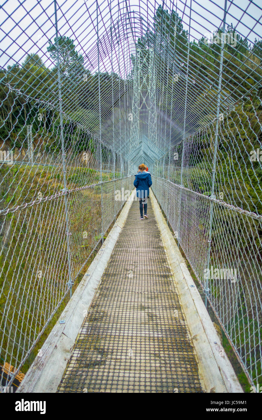 Arapuni Bridge over a Hydroelectric Power Station on Waikato river ...