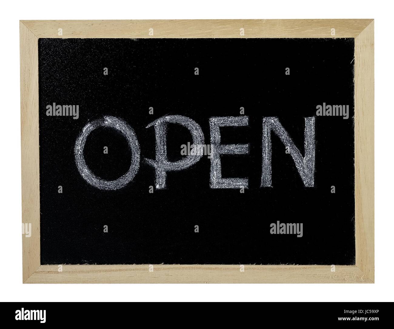 Chalk written entrance sign board Cut Out Stock Images & Pictures - Alamy