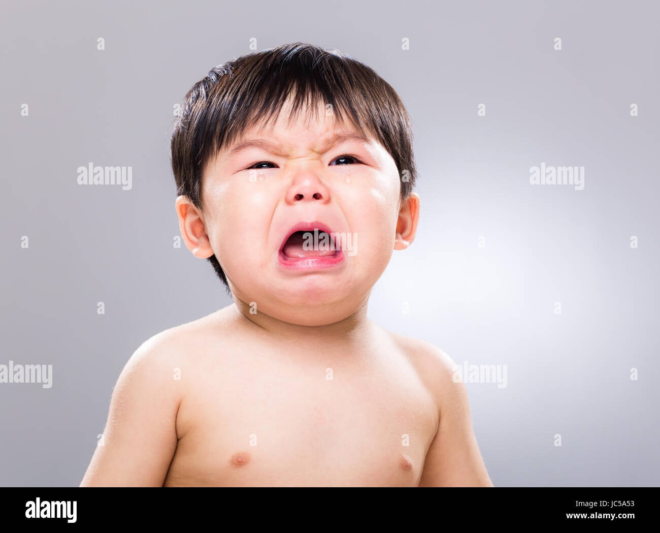 Asian baby cry Stock Photo - Alamy