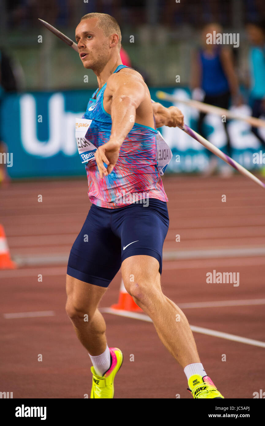 Men's Javelin, Diamond League, Rome 2017 Stock Photo - Alamy