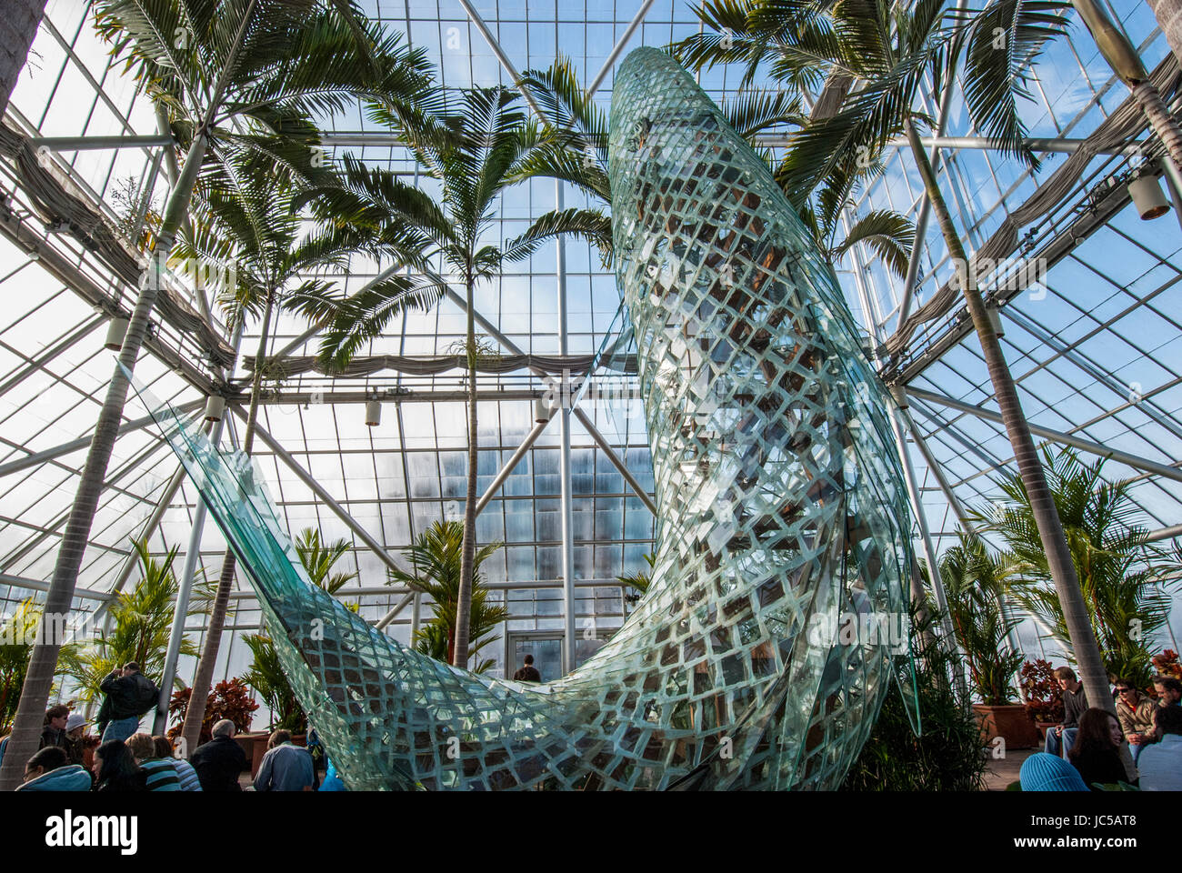 The Standing Fish by Frank Gehry, on display in the Cowles Conservatory ...