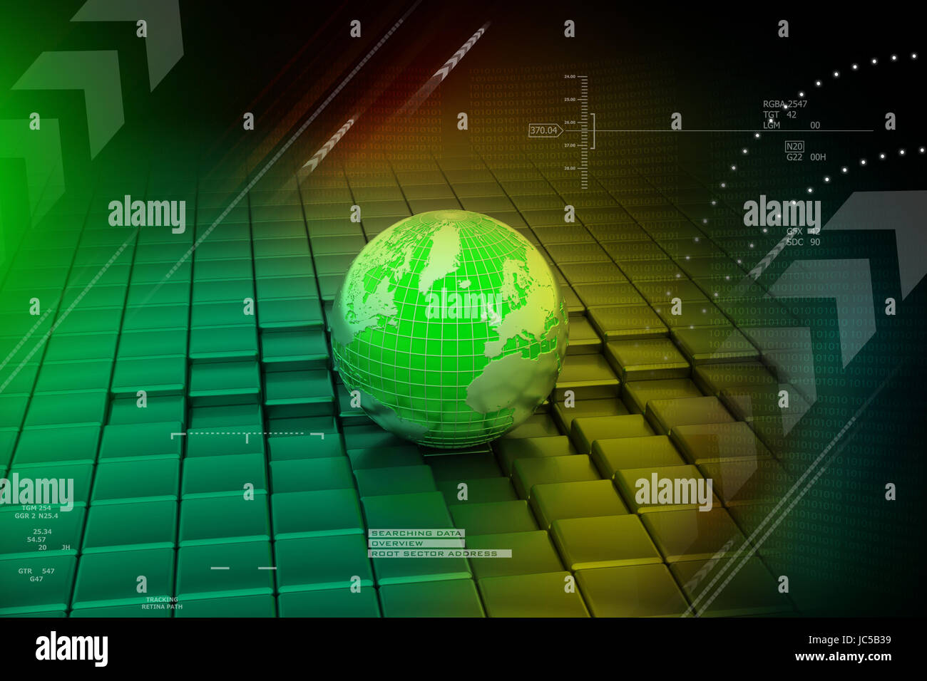 Earth in abstract background Stock Photo - Alamy