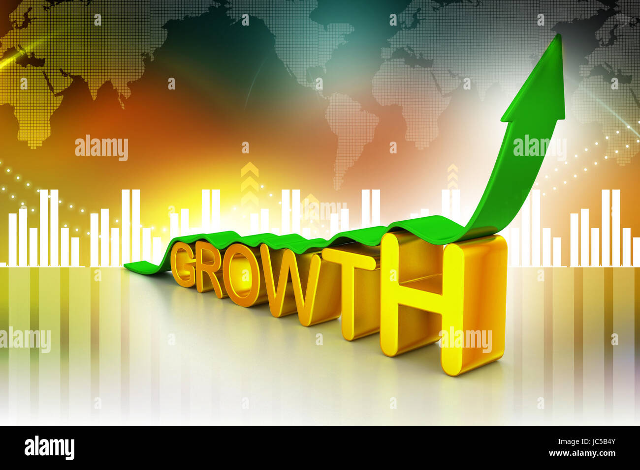 Business growth graph Stock Photo - Alamy
