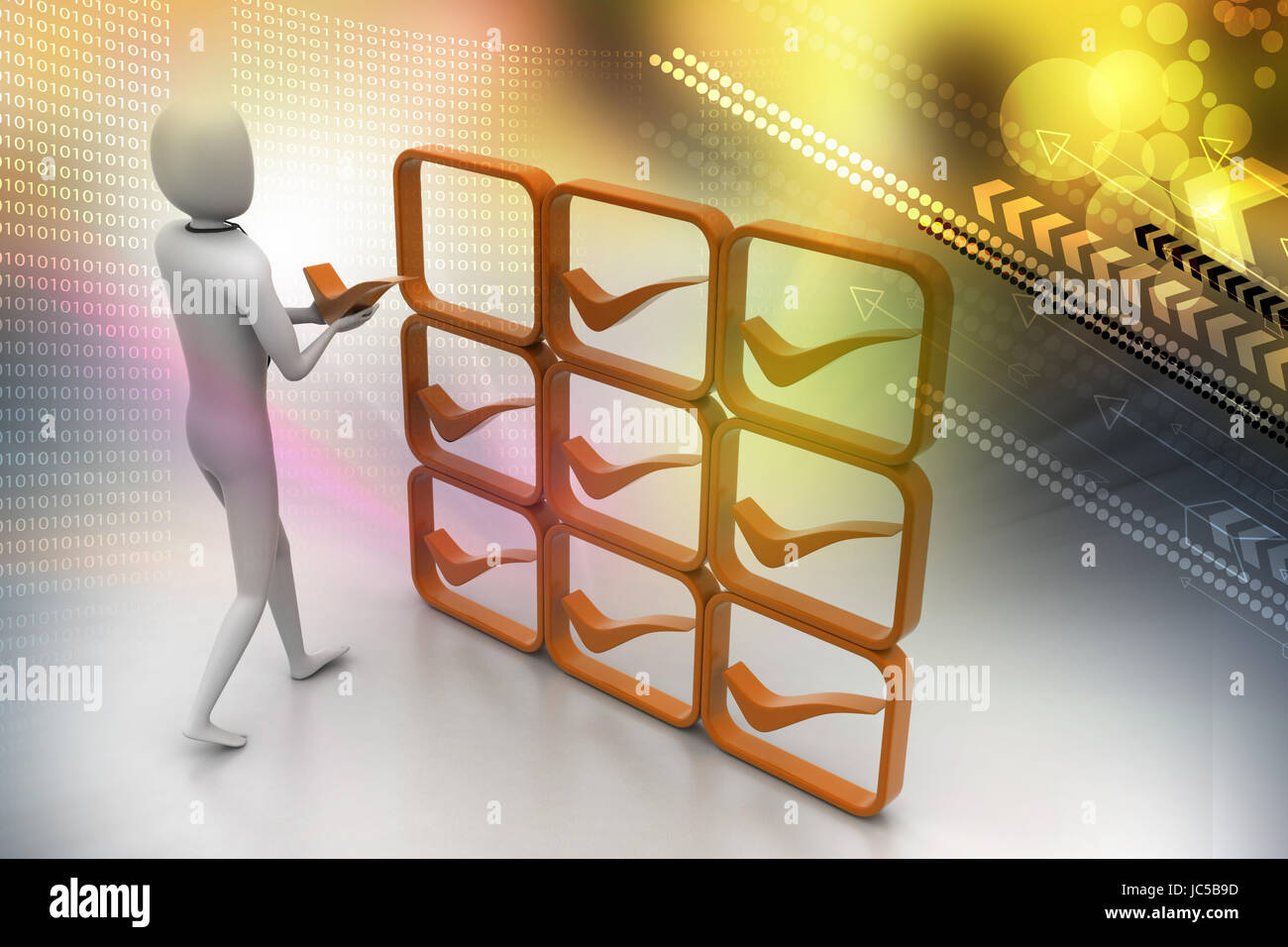 3d person with positive symbol in hands Stock Photo - Alamy