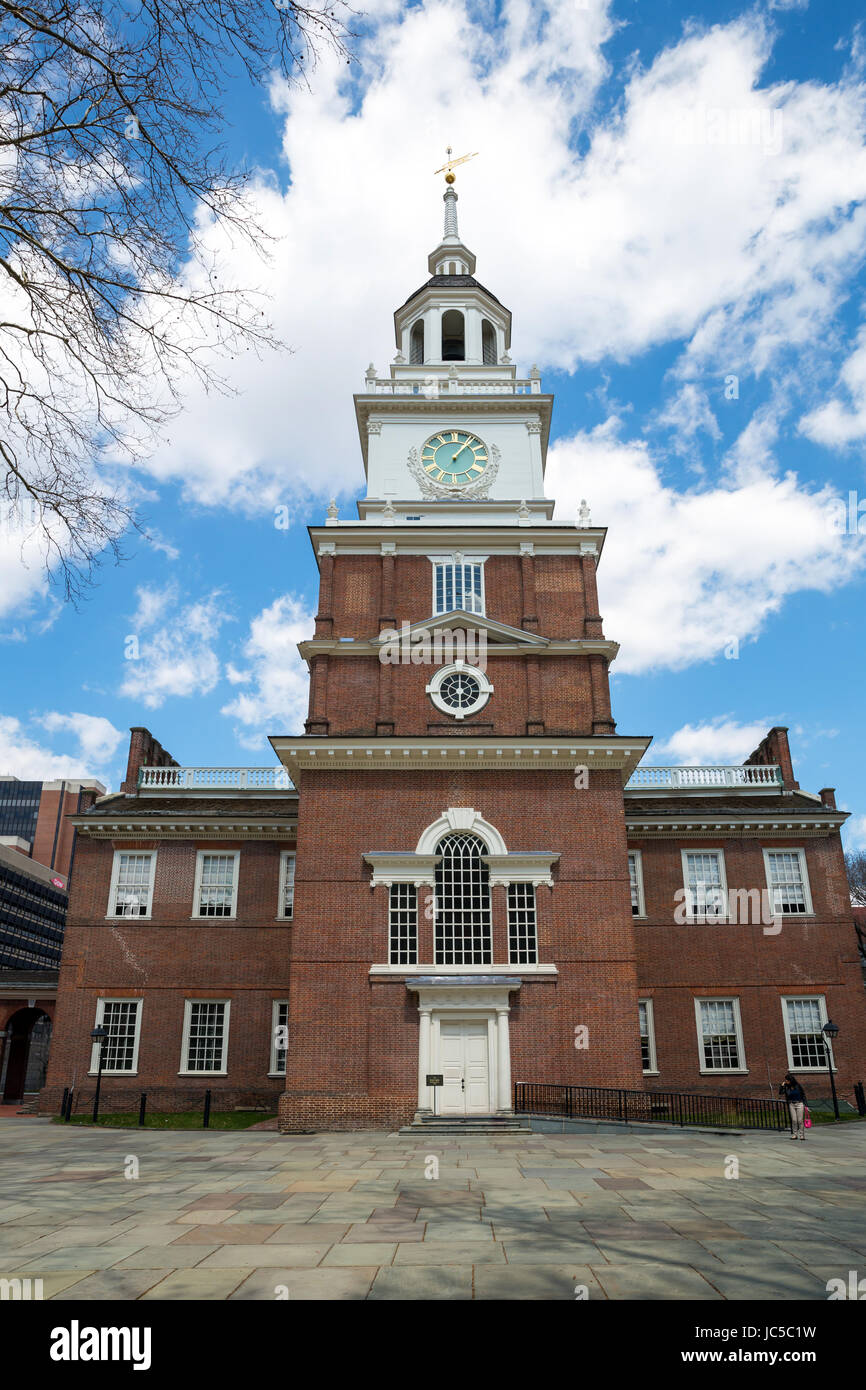 Independence Hall in Philadelphia Pennsylvania from the south side ...