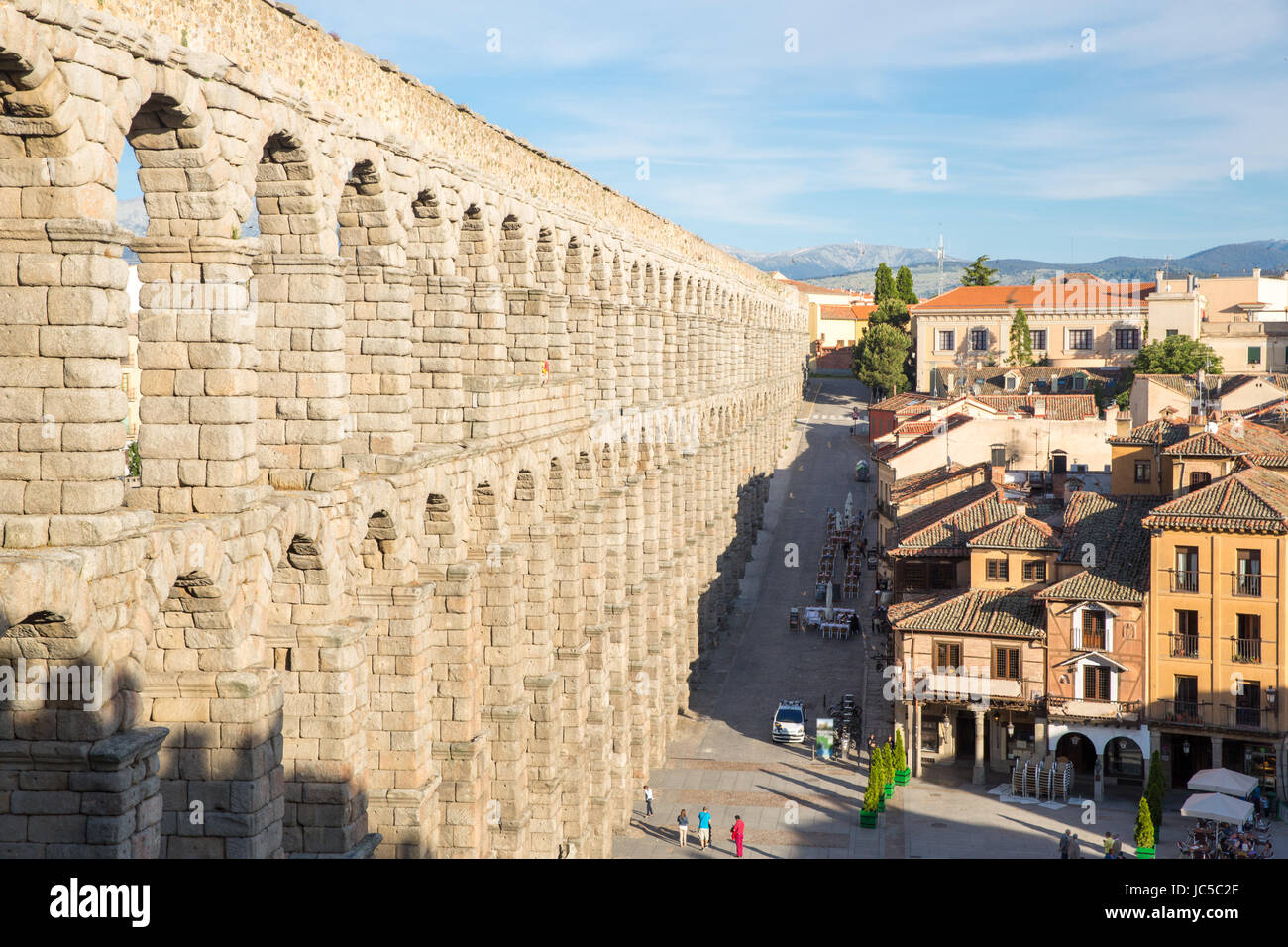 ancient aqueduct in Segovia Spain Stock Photo - Alamy