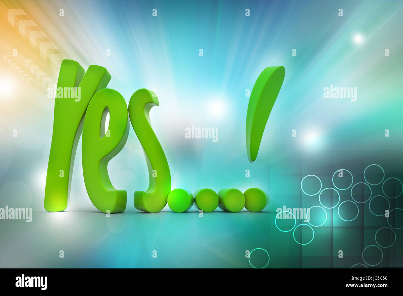 Yes, concept of success Stock Photo - Alamy