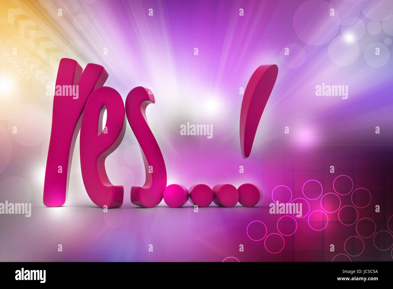 Yes, concept of success Stock Photo - Alamy