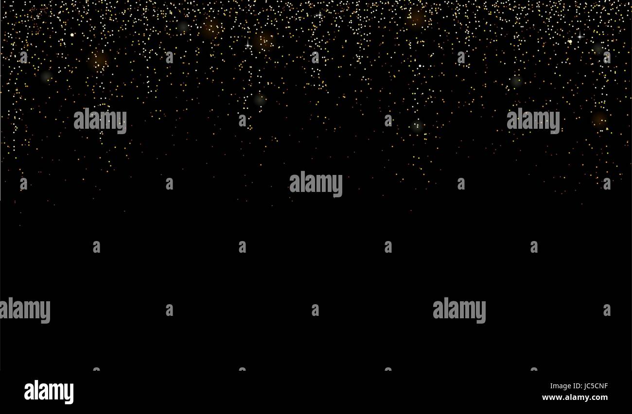 Glitter or Golden dust. Sparkle rain background. Vector Stock Vector ...