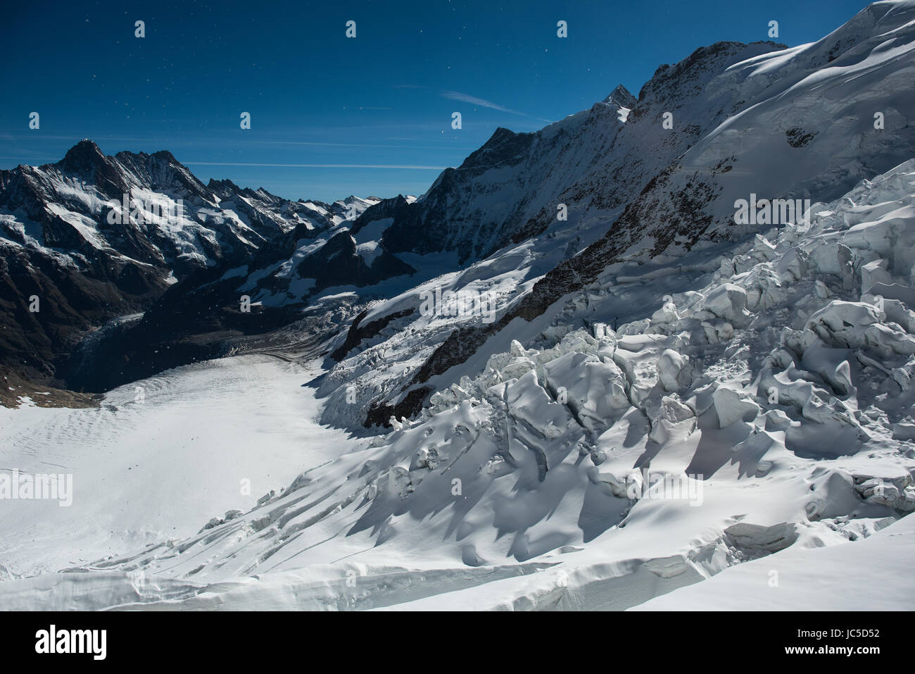Jungfraujoch short time for top view Point eismeer Stock Photo - Alamy