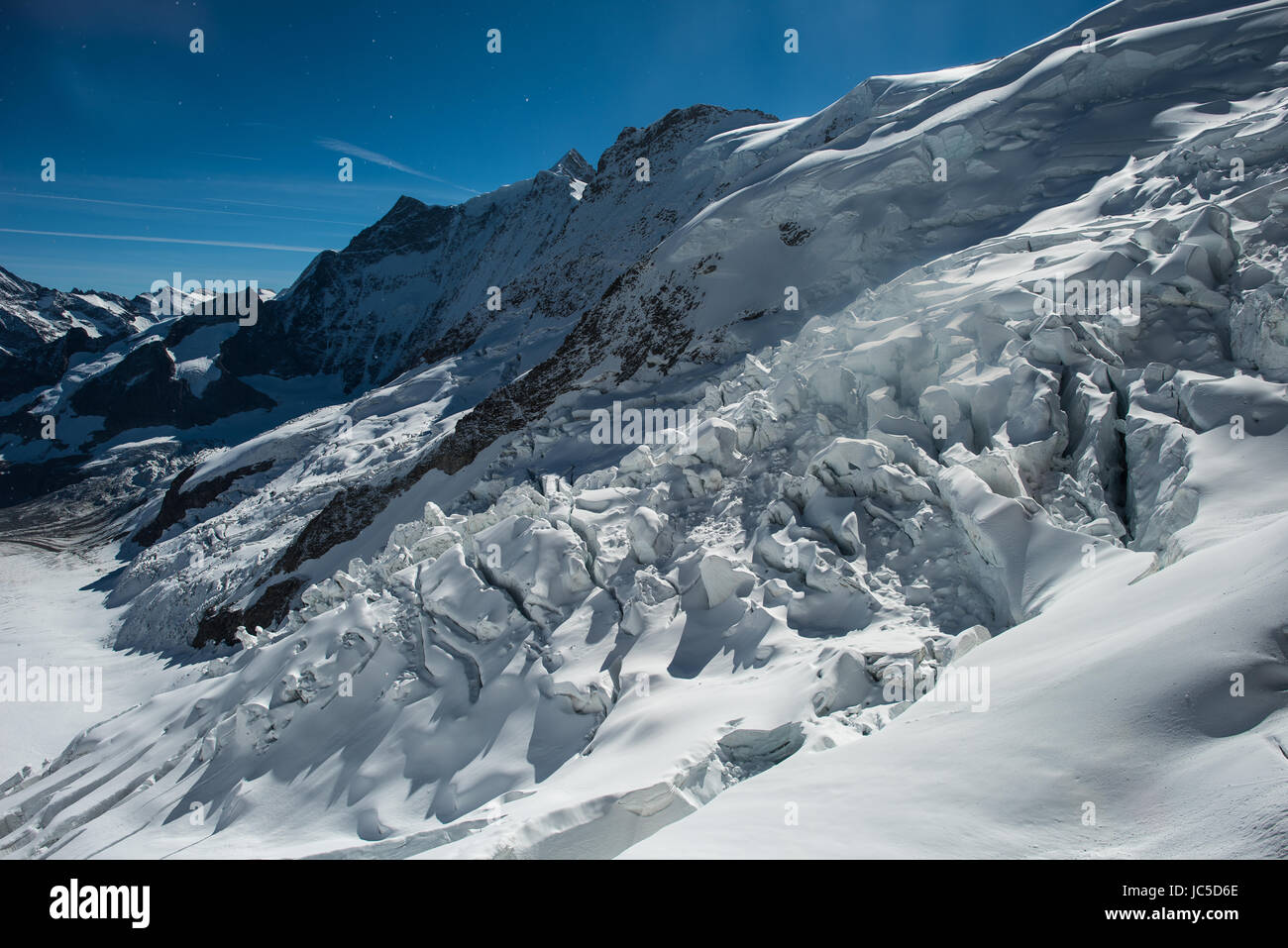 Jungfraujoch short time for top view Point eismeer Stock Photo - Alamy