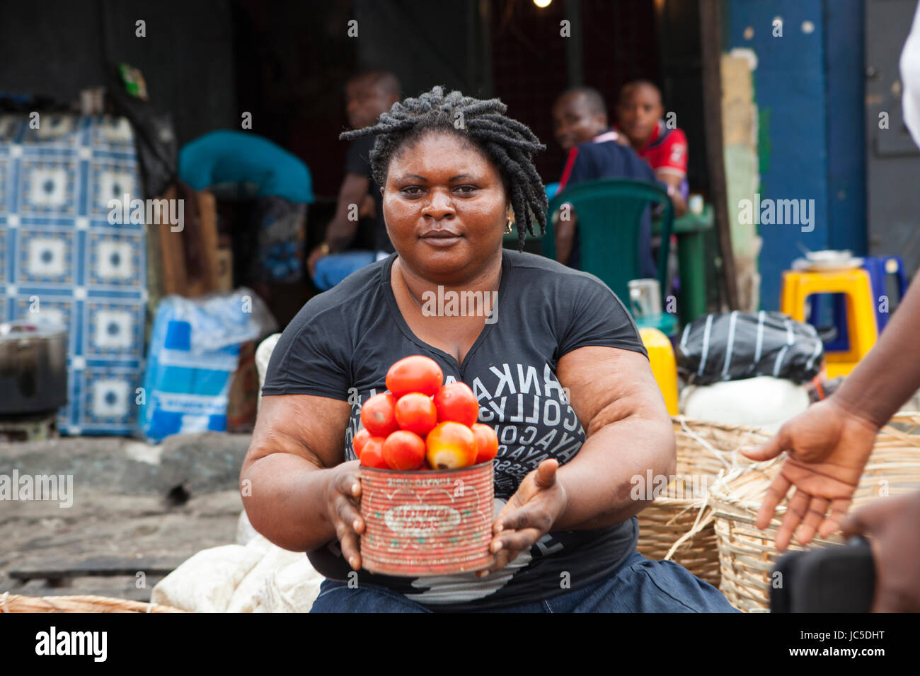Roadside traders, Nigeria, Africa Stock Photo - Alamy