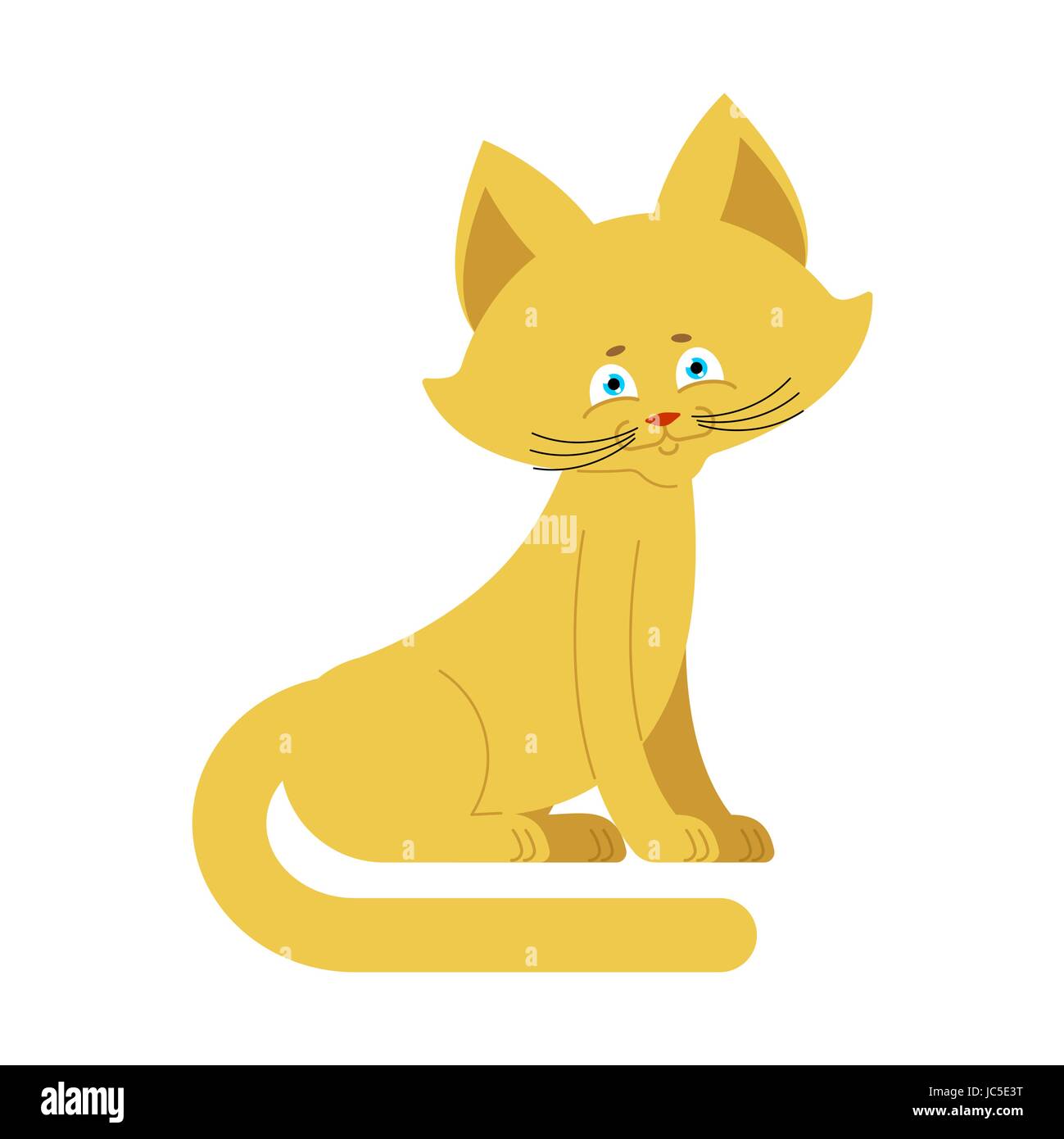 Cat sits on background Stock Vector Images - Alamy