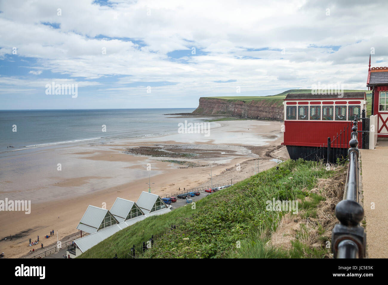 The Funicular cliff lift at Saltburn by the Sea, England,UK Stock Photo ...