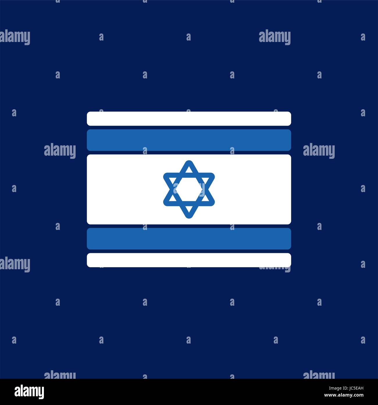 Israel flag isolated. Israeli banner ribbon. Jewish Symbol of State ...