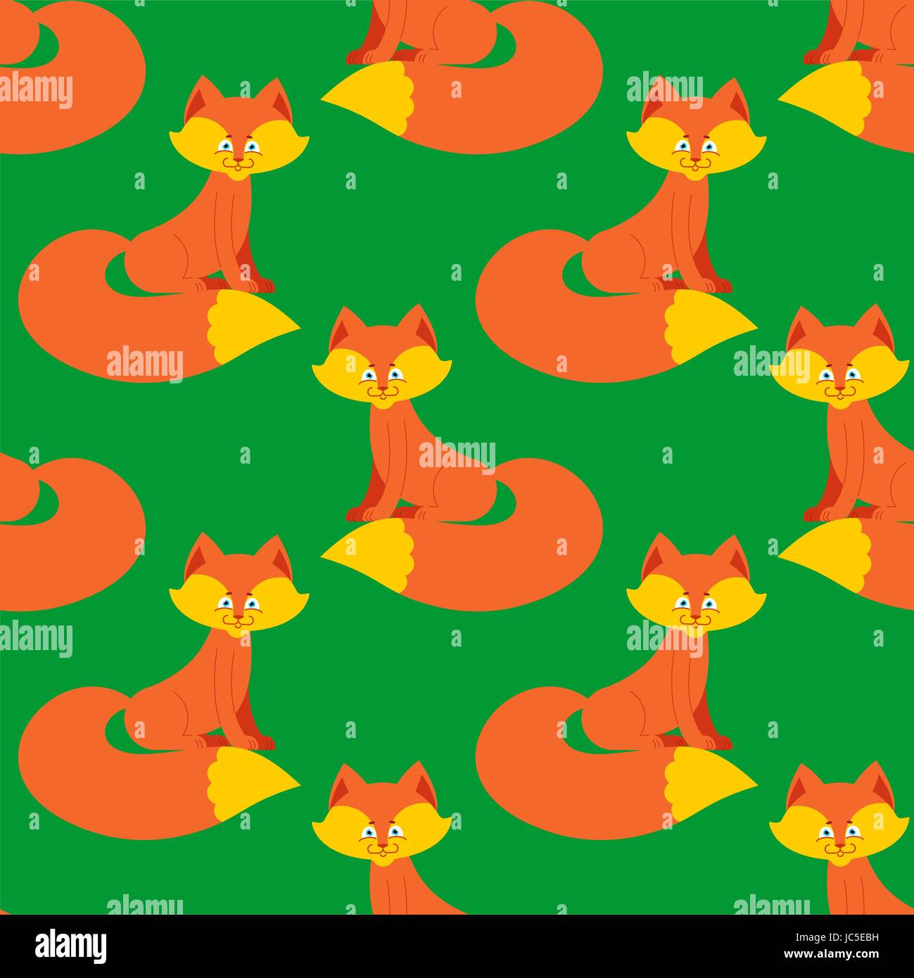 fox pattern. Cute wild animal background. Beast Texture for childrens ...