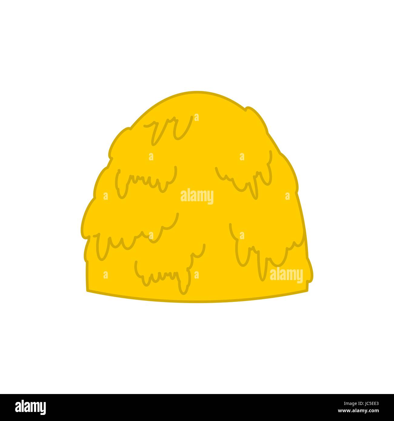 Hay stack isolated. Haystack on white background. agricultural Stock ...