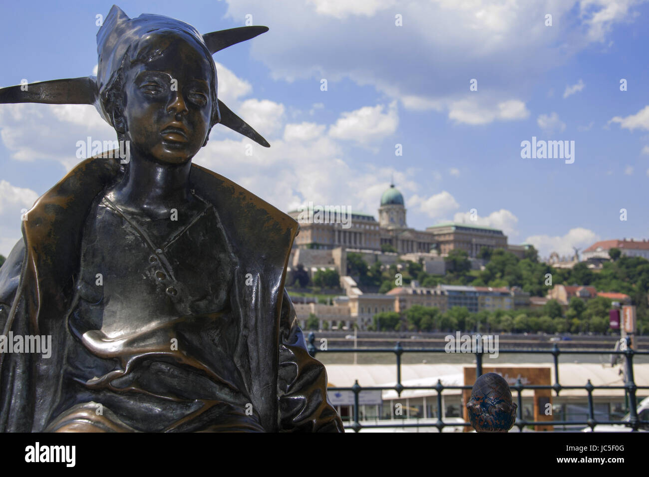 little Princess statue in Budapest Stock Photo - Alamy