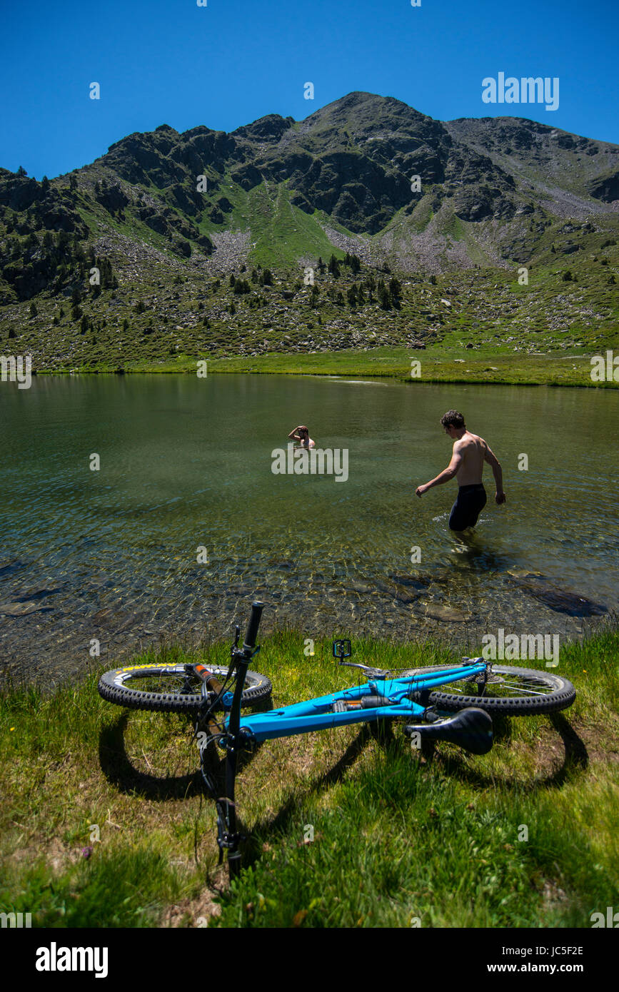 Pyrenees lake swim hi-res stock photography and images - Alamy
