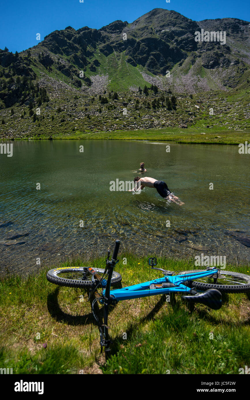 Pyrenees lake swim hi-res stock photography and images - Alamy